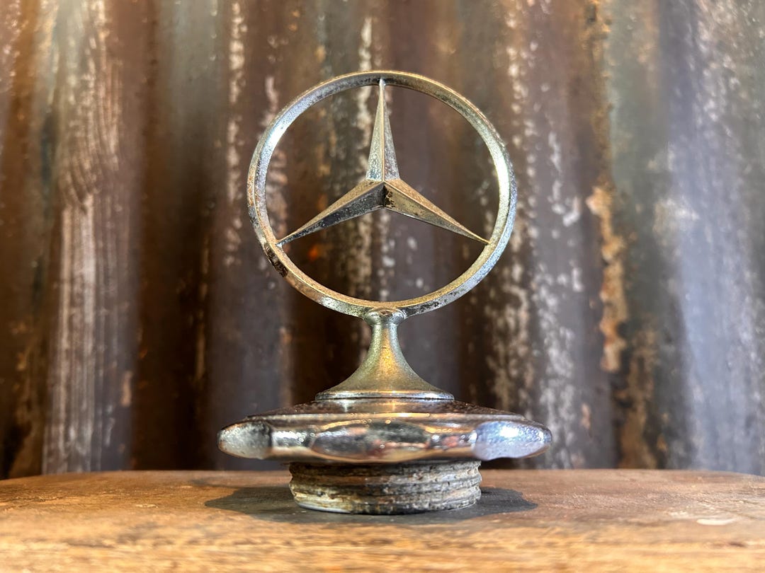 Vintage / MERCEDES BENZ MASCOT / Radiator Cap Car Bonnet Emblem Home ...