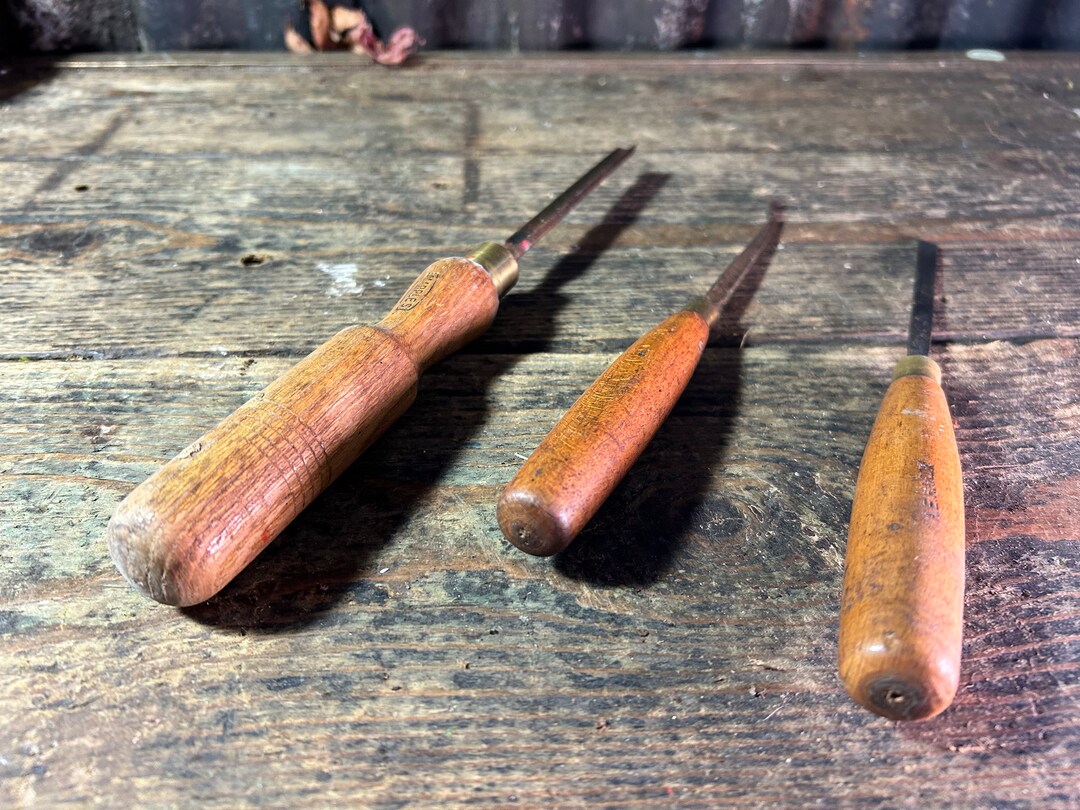 Vintage X3 Marples / WOOD CARVING TOOLS / Chisels Vintage Tools Wood ...