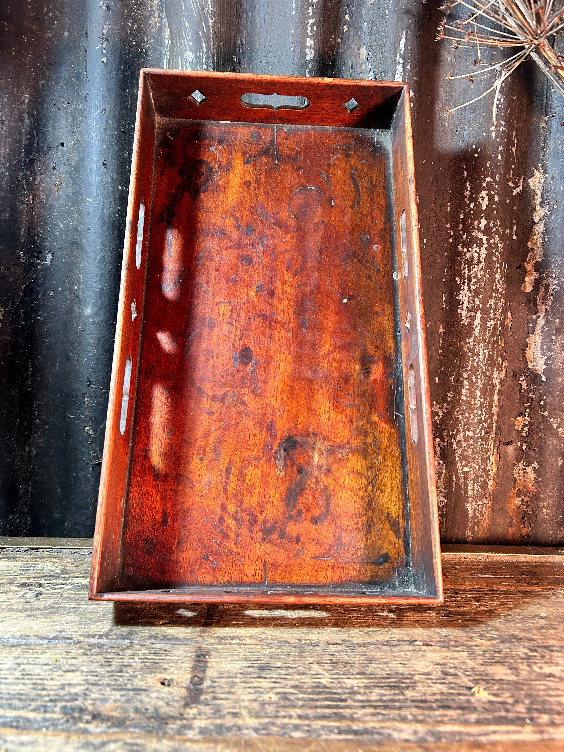 Georgian Mahogany English Small / BUTLERS SERVING TRAY / Circa 1790 ...
