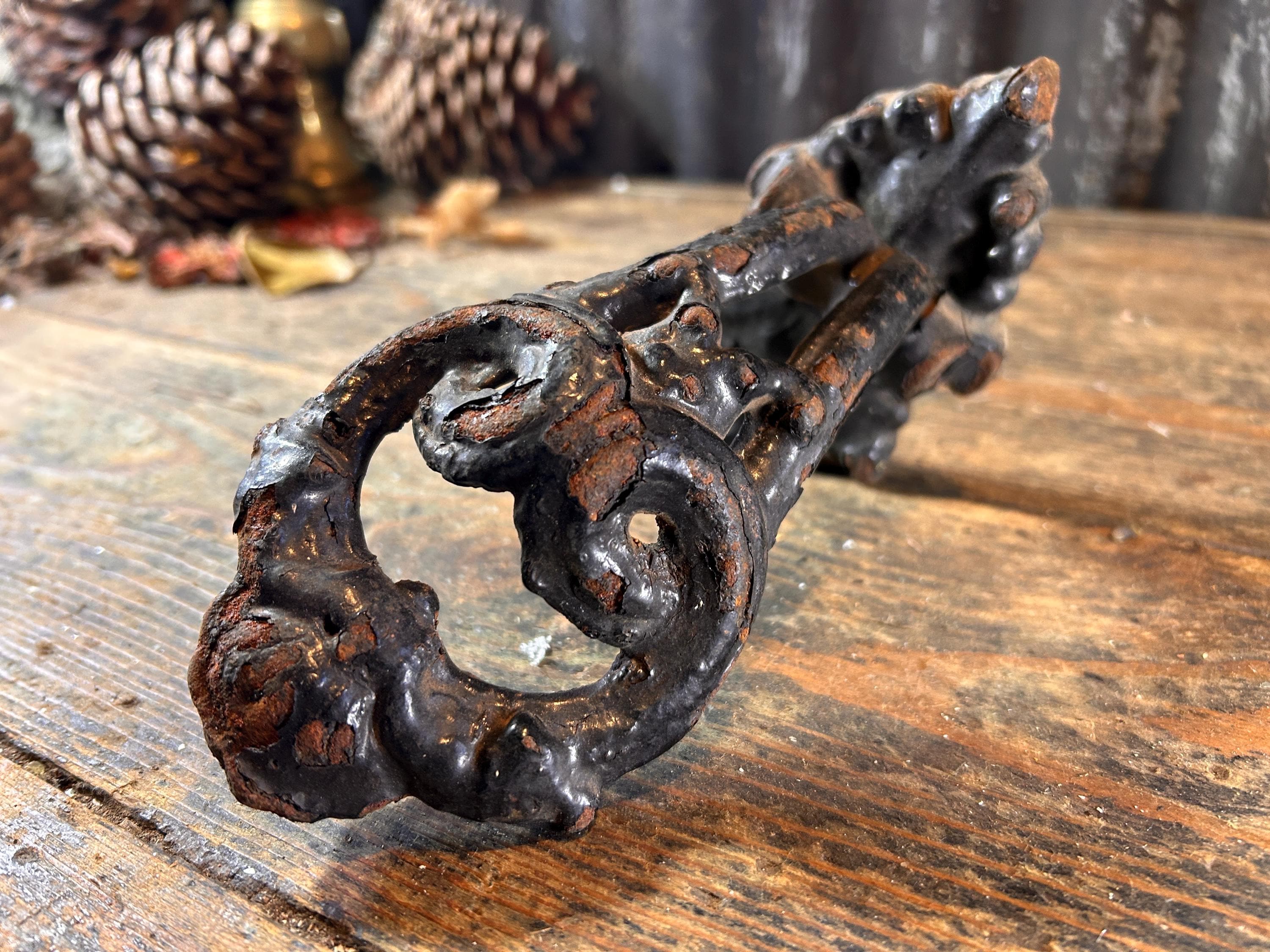 Stunning Mid 19th Century Large / ANTIQUE DOOR KNOCKER / Original Solid ...