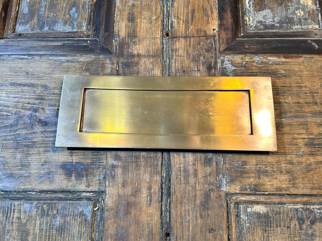 Quality Solid Brass / VICTORIAN ANTIQUE LETTERBOX / Mail Slot Vintage ...