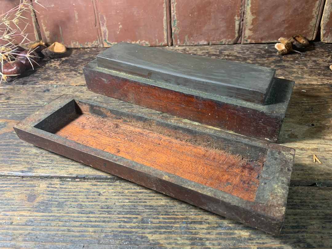 Antique 19th C Bench Stone / SHARPENING STONE / Victorian Original ...