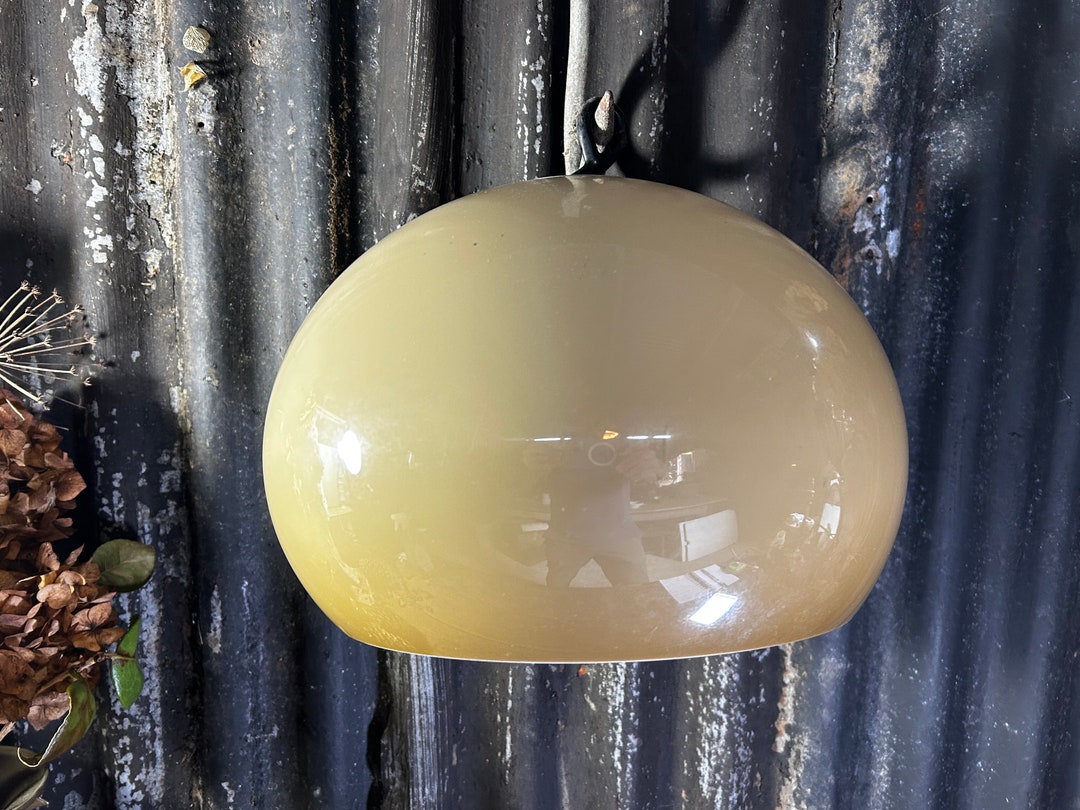 Vintage 1970s / SPACE AGE SHADE / 70s Lamp Pendant Light Shade ...