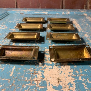 Brass Inset Door Pull - Etsy