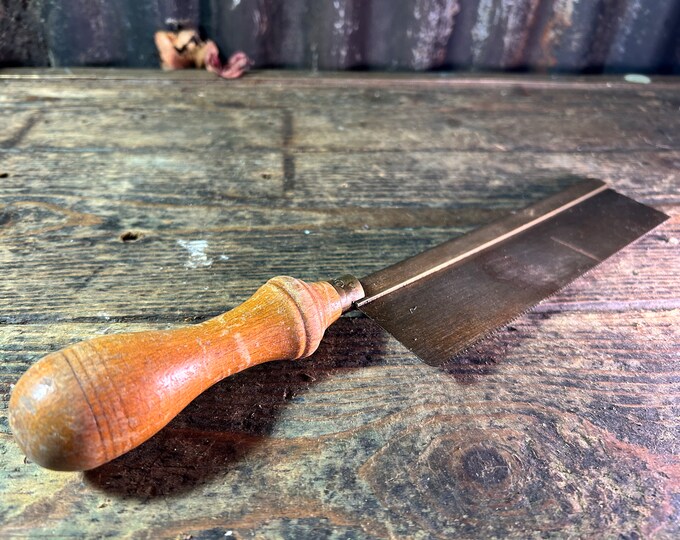 Vintage Beech Handled / DOVETAIL SAW / Carpentry Woodworking Craft ...