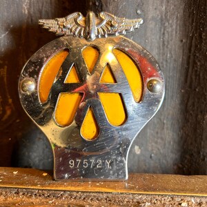 Vintage Automobile Association English / AA CAR BADGE / Grille Badge ...