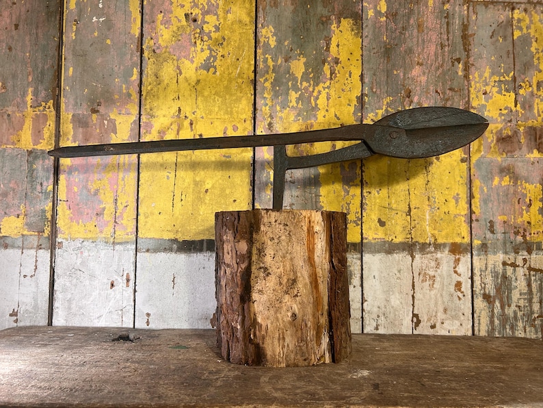 Huge 19th Century / BLACKSMITH BENCH SHEARS / Anvil Snips Hand Forged ...