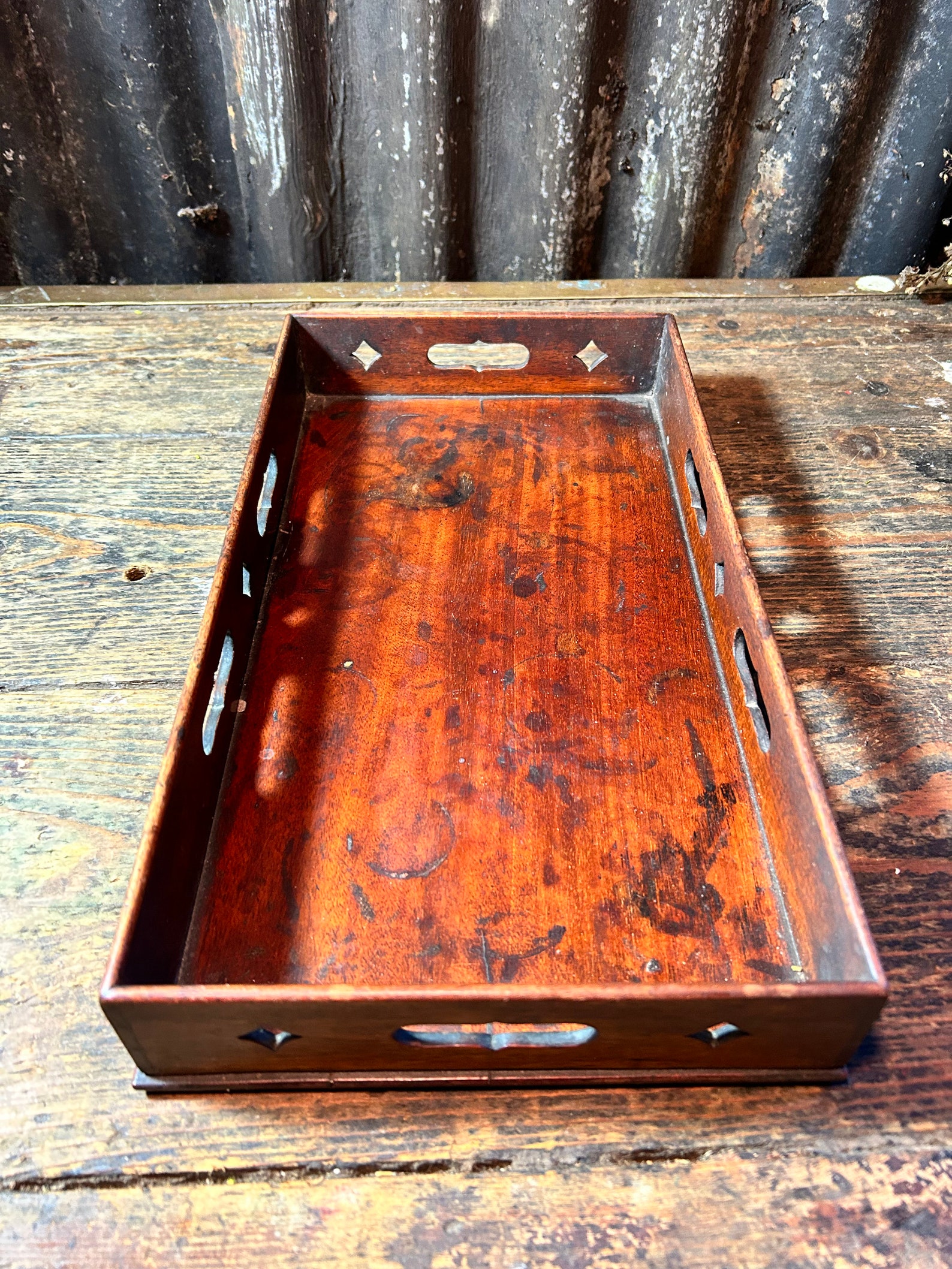 Georgian Mahogany English Small / BUTLERS SERVING TRAY / Circa 1790 ...