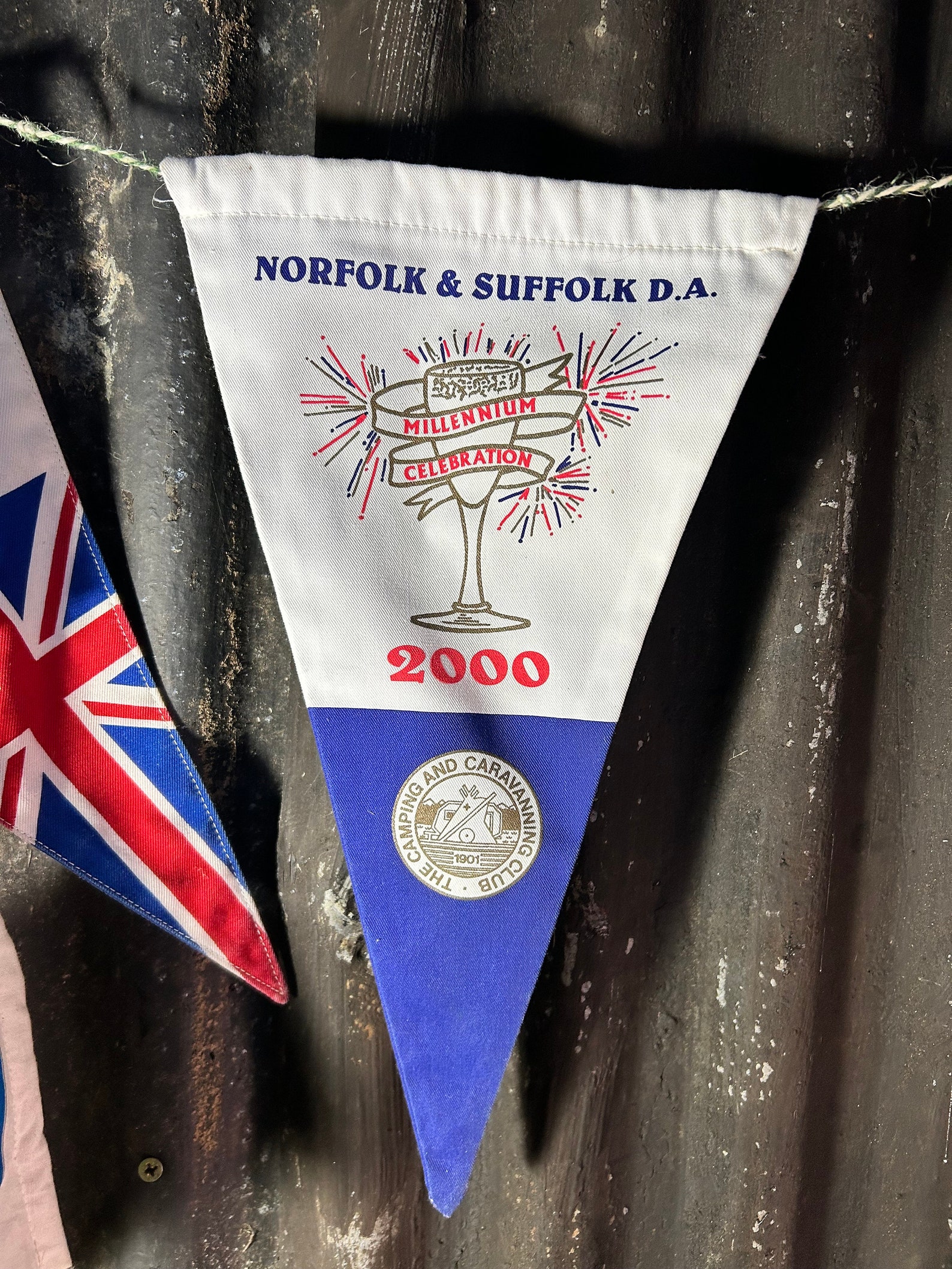 Vintage Bunting X 10 / CAMPING AND CARAVAN / Pennants Flag Bunting ...