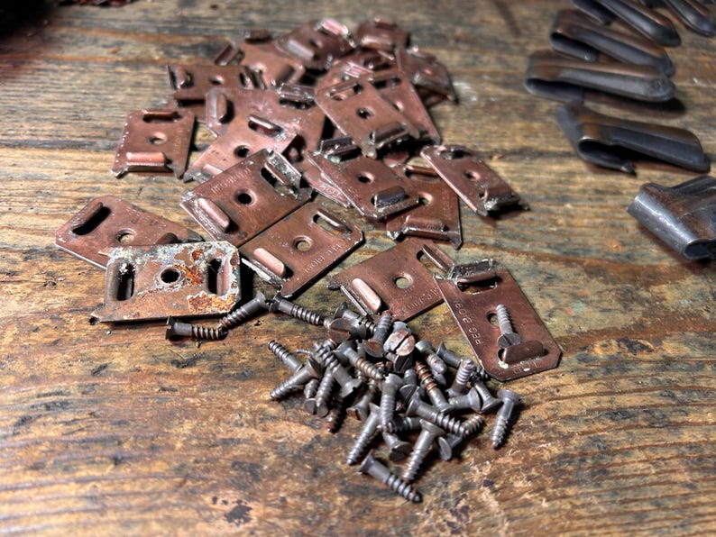 Antique Stair Carpet Grips - Edwardian Stair Runner Clips, Set of 28 - Etsy