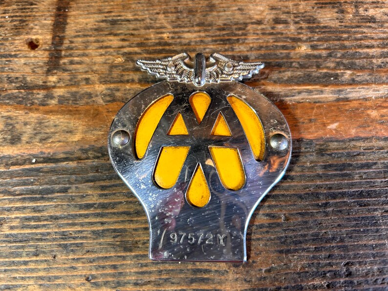 Vintage Automobile Association English / AA CAR BADGE / Grille Badge ...