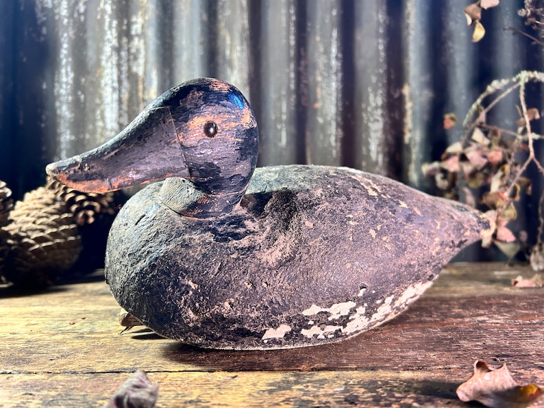 Life Size Wooden 1920s / HUNTING DUCK DECOY / Original Paint Working ...