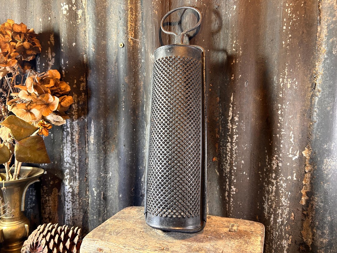Vintage French 1920s Large / HALF ROUND GRATER / Vintage Kitchen ...