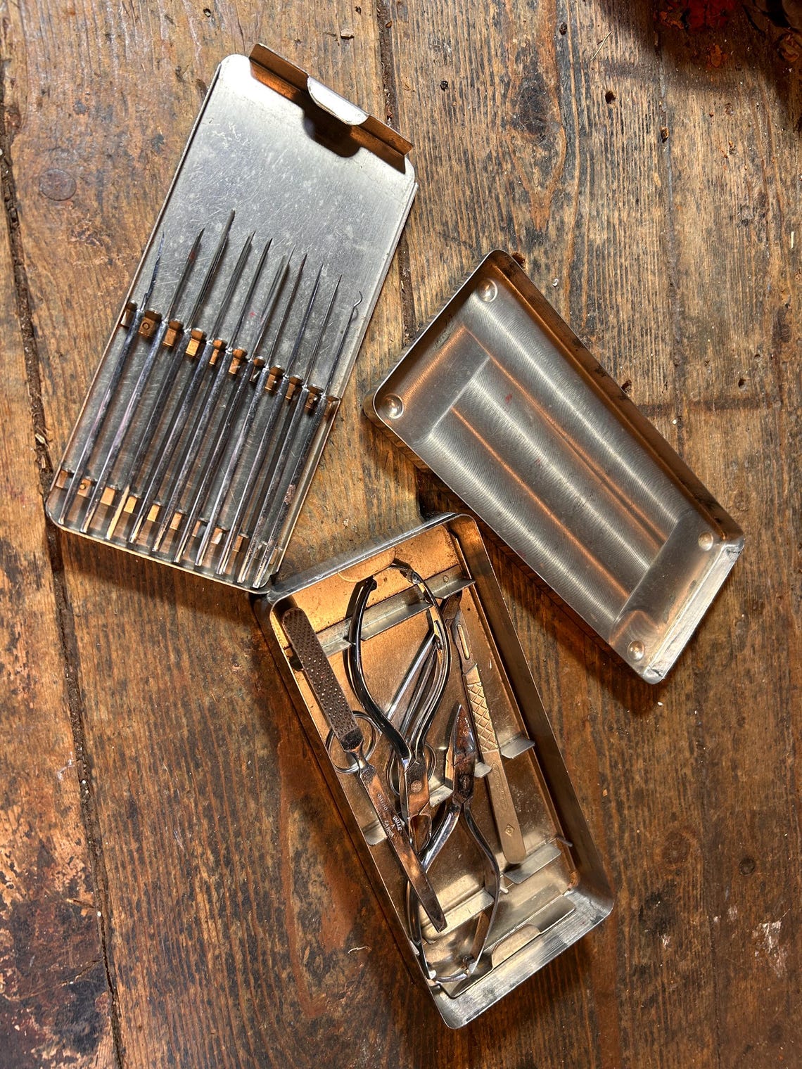 Vintage Circa 1920s / MEDICAL TOOL SET / Boxed Trays of Vintage Medical ...