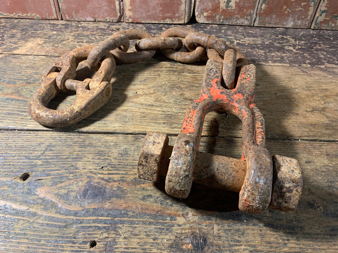 Vintage Massive / LIFTING CHAIN SHACKLES / Boatyard Salvage Nautical ...