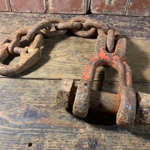 Vintage Massive / LIFTING CHAIN SHACKLES / Boatyard Salvage Nautical ...