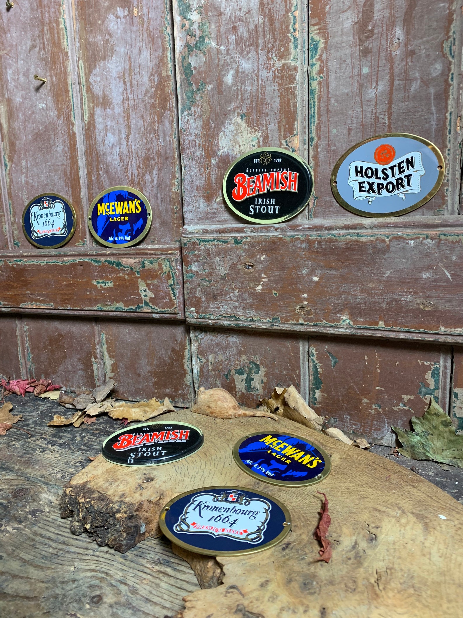 Collection of Seven / BEER PUMP LABELS / Home Bar Decor Decal ...