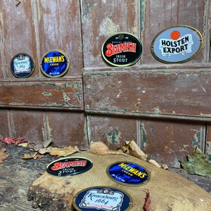 Collection of Seven / BEER PUMP LABELS / Home Bar Decor Decal ...