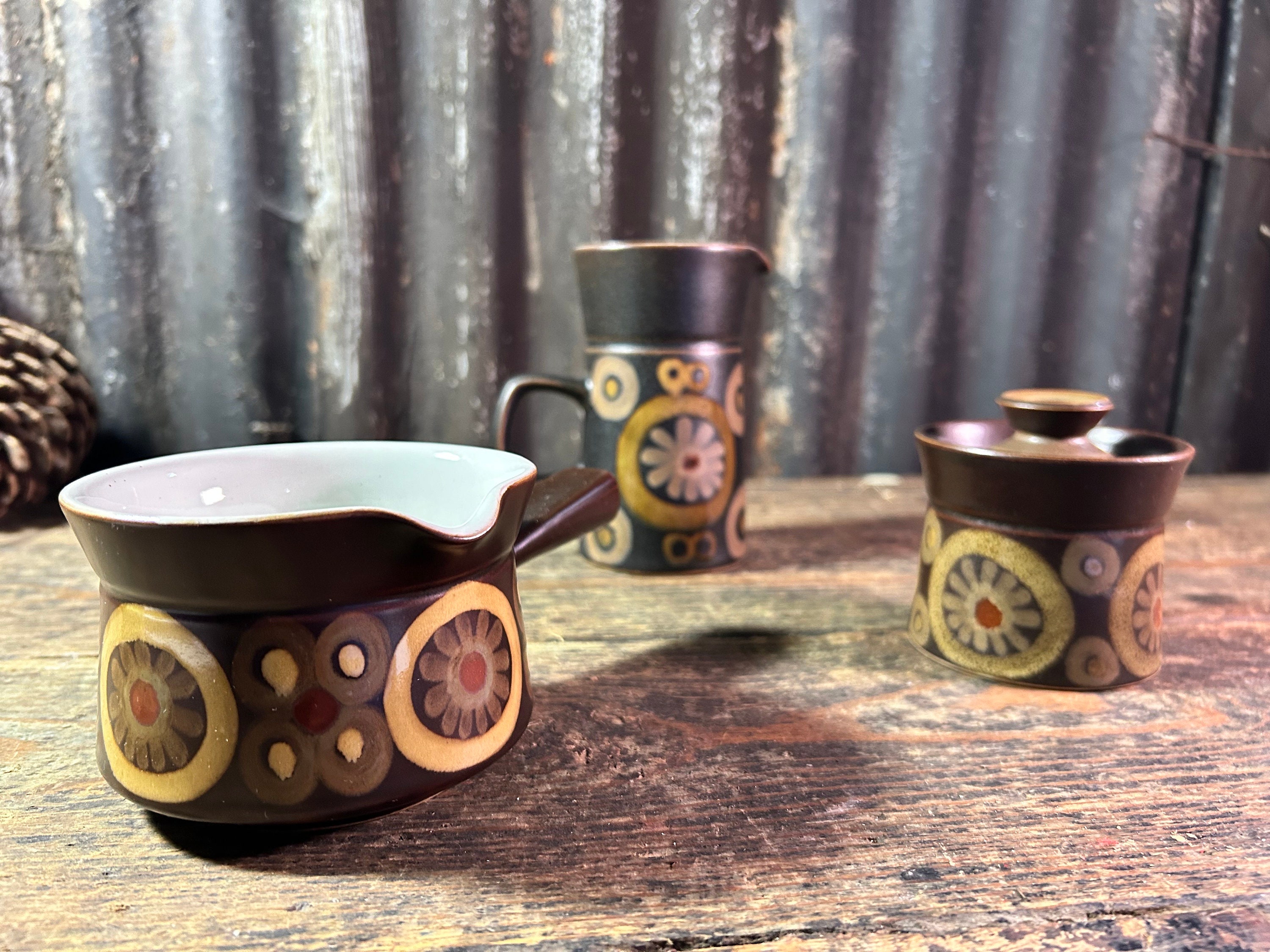 Original Denby Pottery Arabesque / JUG POURER POT / Gill Pemberton ...
