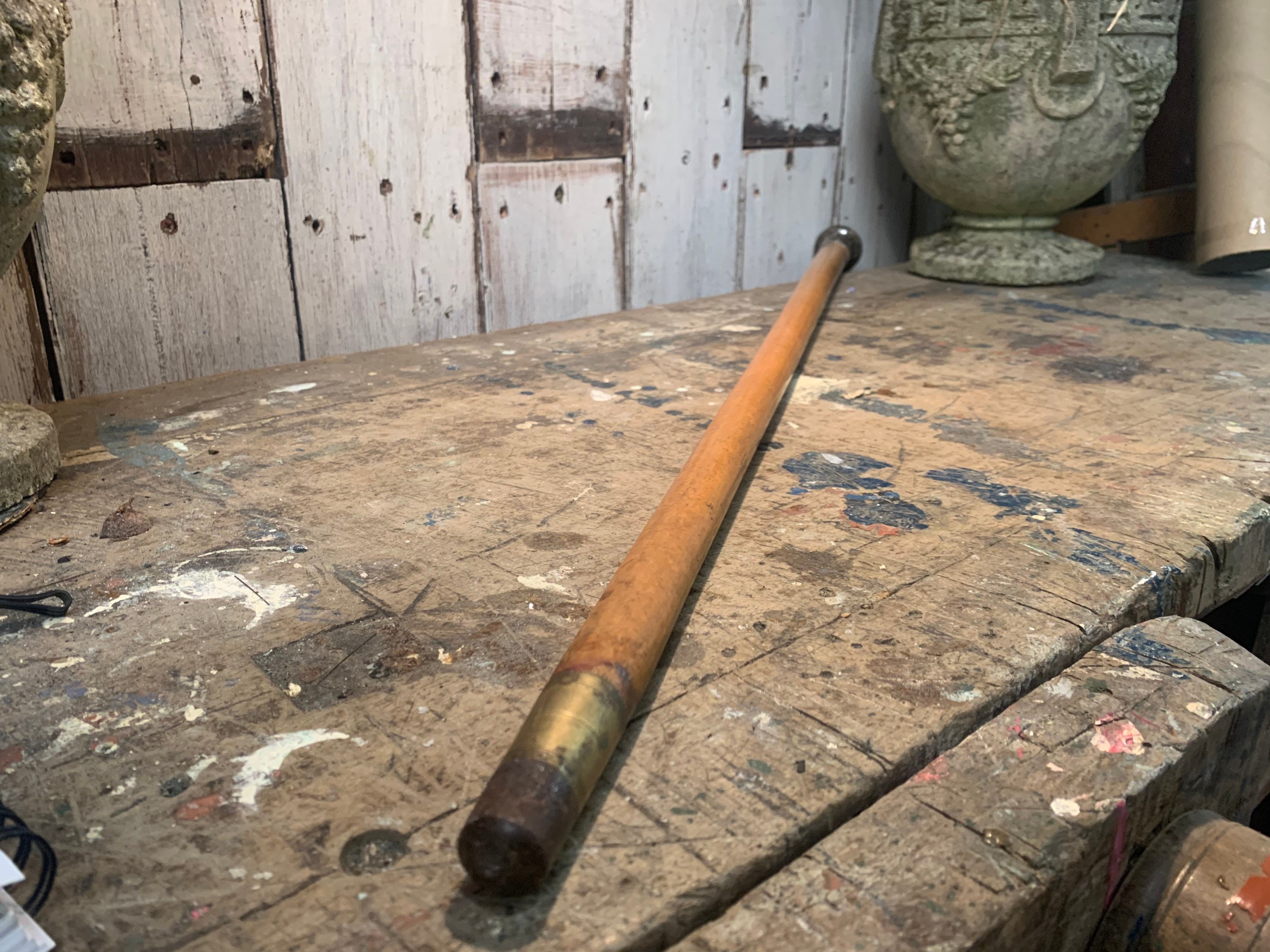 Gentlemen’s Chinese Walking Stick / ANTIQUE MALACCA SILVER / Chinese ...