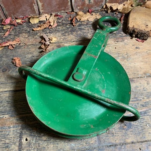 Large Vintage 1950s Original Paint / INDUSTRIAL PULLEY HOIST ...