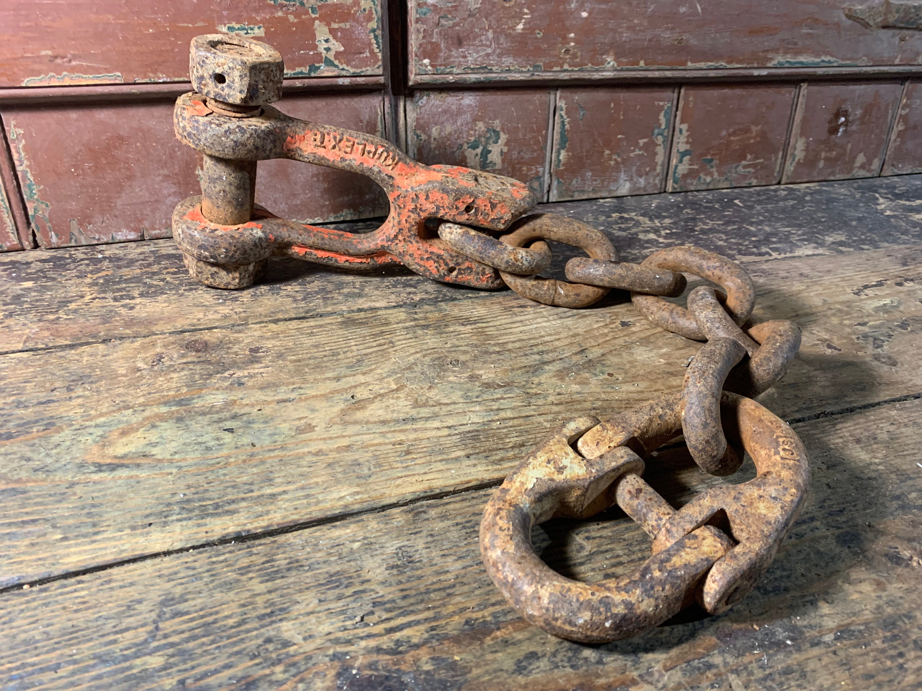 Vintage Massive / LIFTING CHAIN SHACKLES / Boatyard Salvage Nautical ...