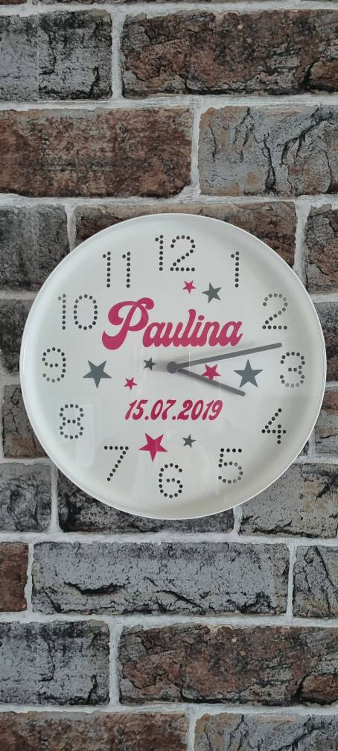 Clock With Name and Date of Birth - Etsy