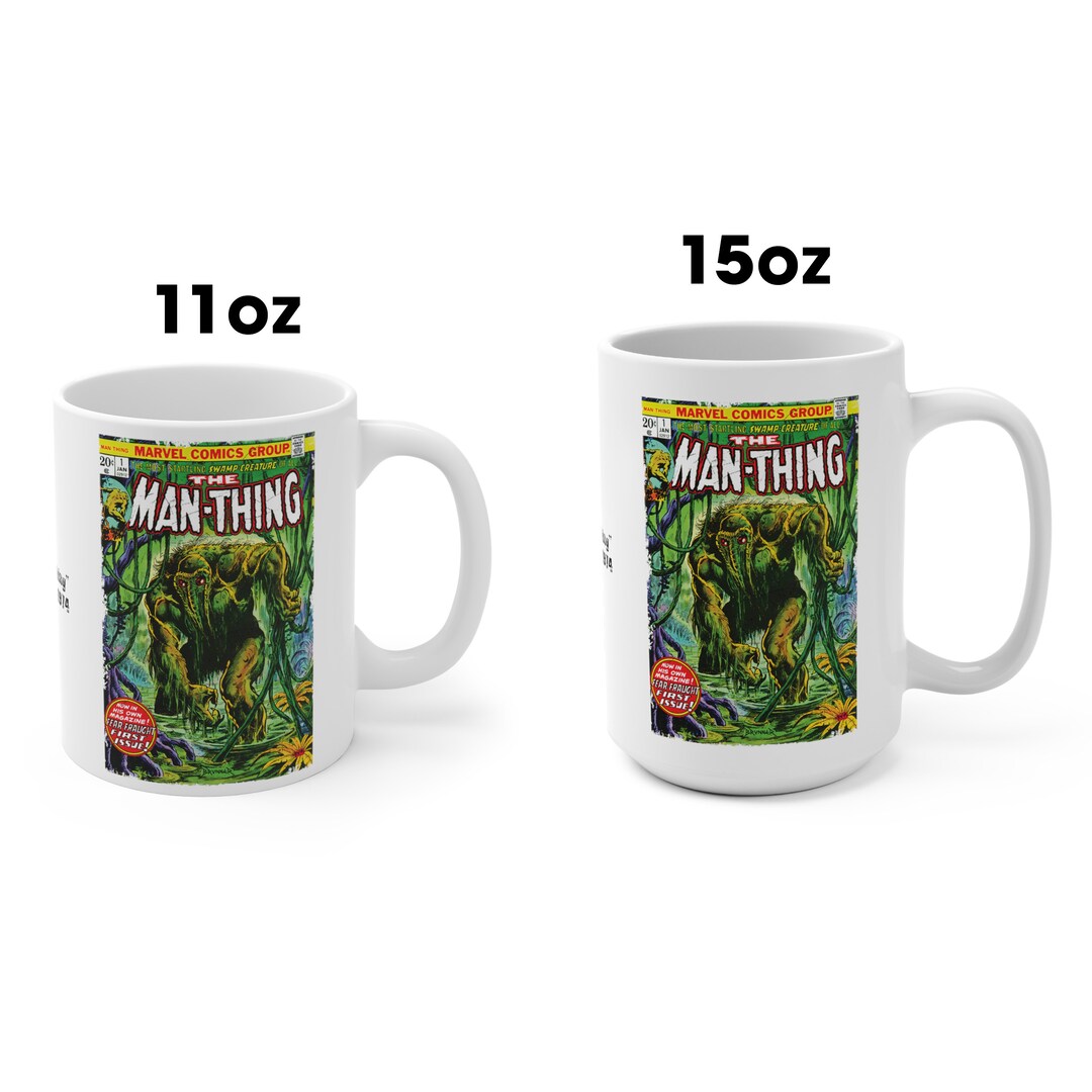 The Man Thing First Comic 11oz and 15oz Coffee Mugs Custom Mugs Vintage ...