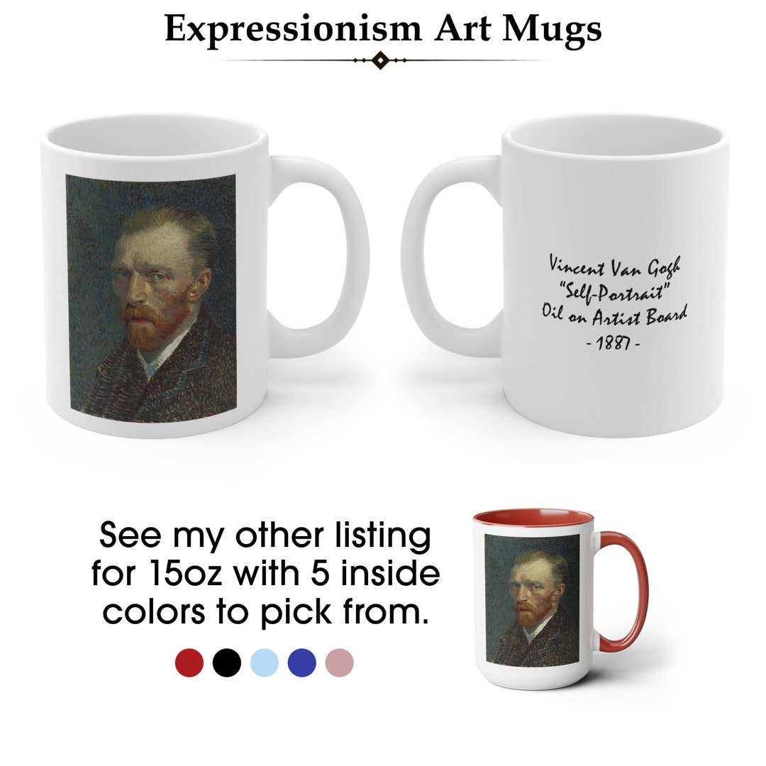 Vincent Van Gogh Self Portrait Coffee Mug 11oz Famous Van Gogh Art Gift ...