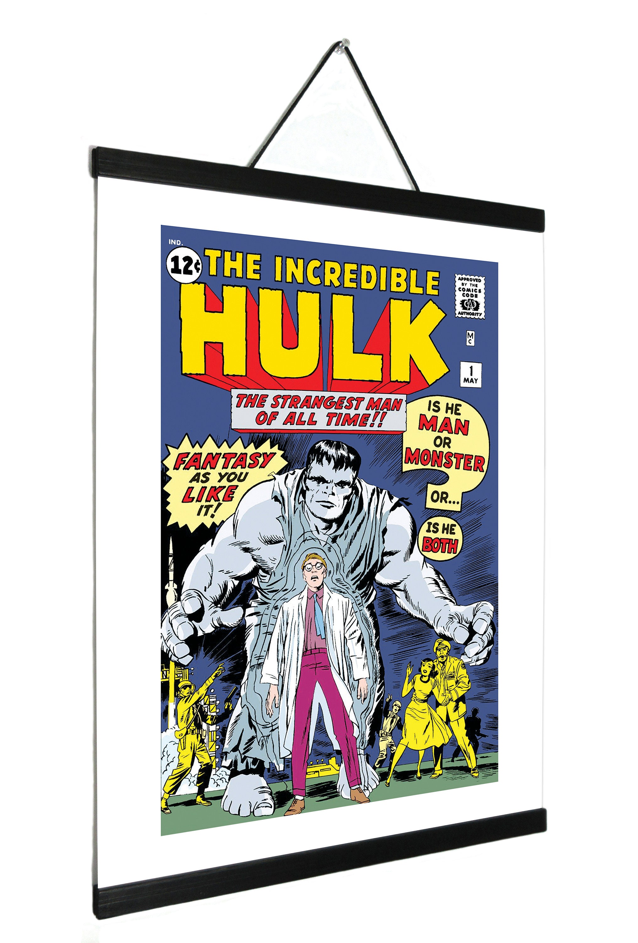 Incredible Hulk Comic Canvas Hulk Canvas Print Retro Hulk Art - Etsy