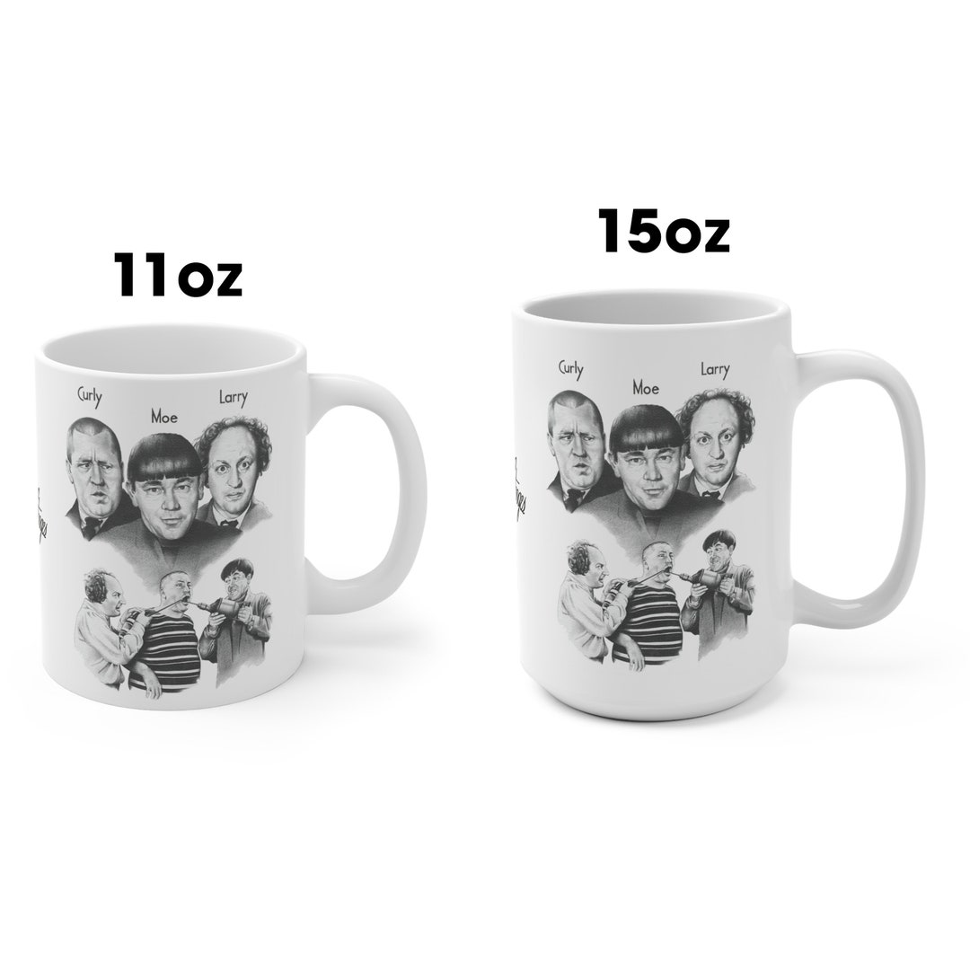 The Three Stooges Mugs 11oz and 15oz Three Stooges Coffee Tea Mugs ...