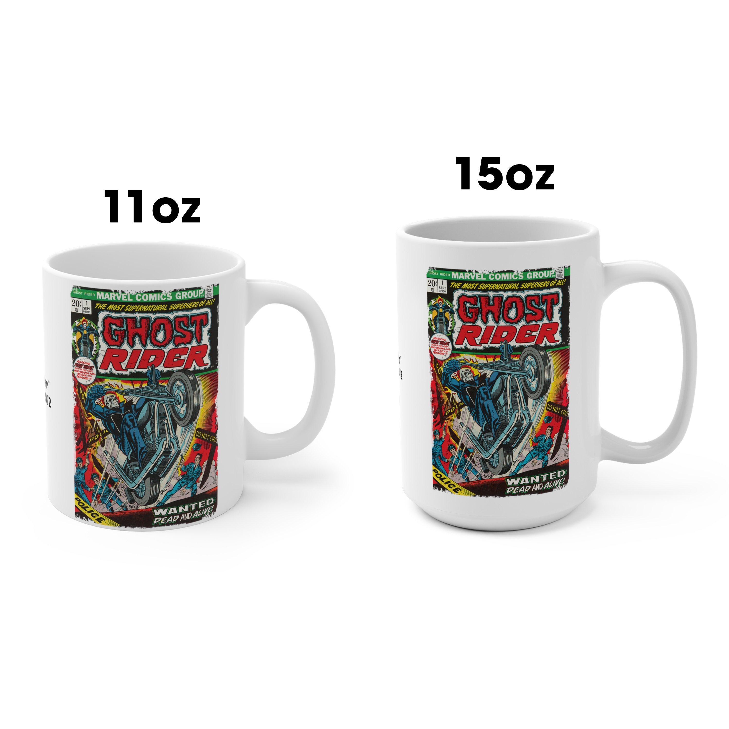 Ghost Rider Comic First Issue Mugs 11oz and 15oz Vintage Ghost Rider ...