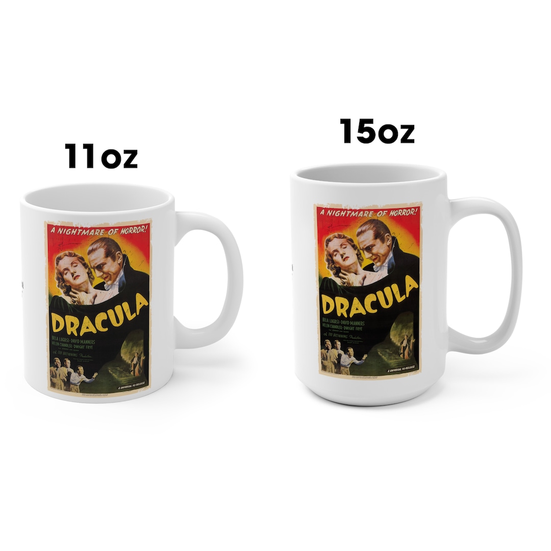 Bela Lugosi Dracula 1931 Coffee Mugs 11oz and 15oz Count Dracula Coffee ...
