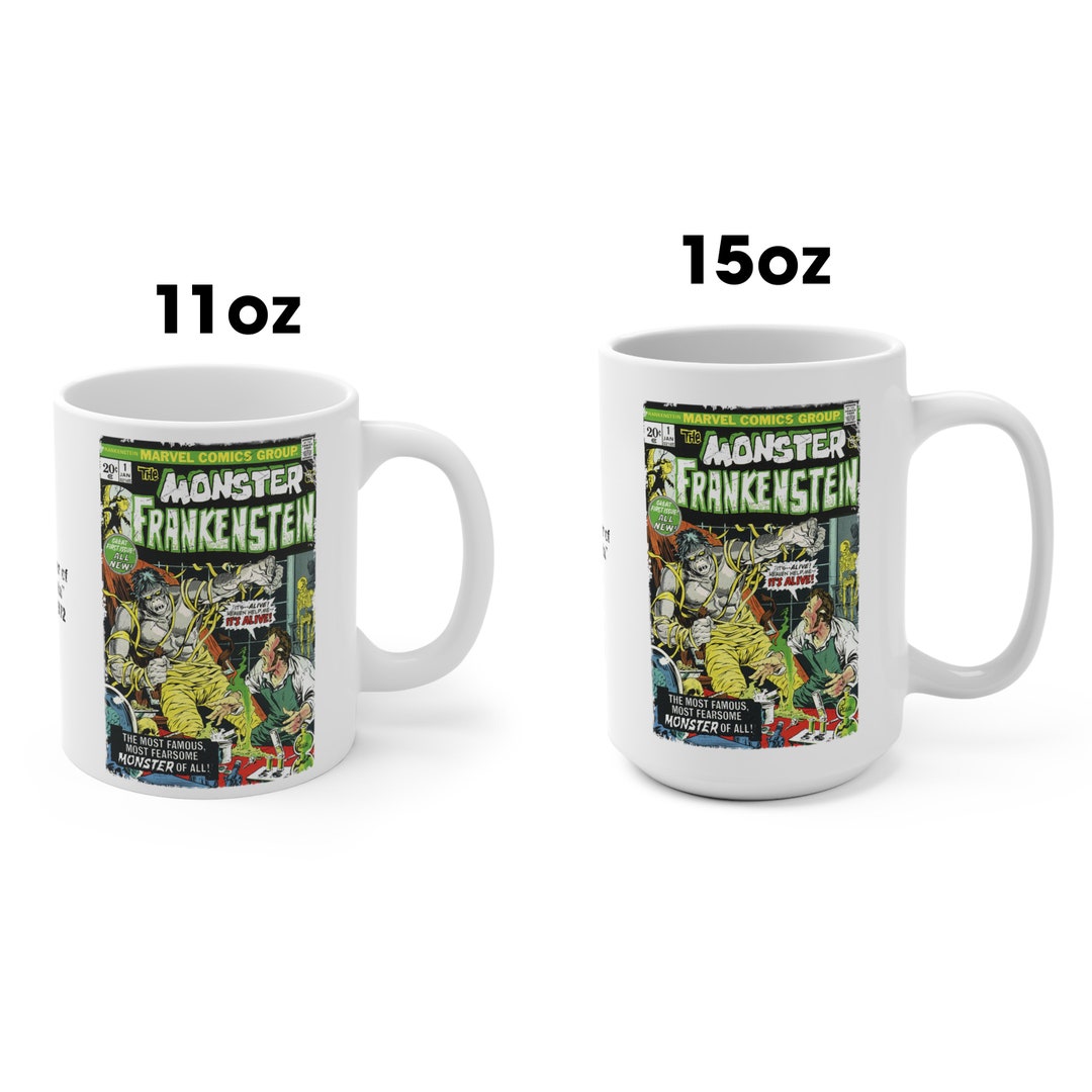 Monster of Frankenstein Comic Coffee Mug 11oz and 15oz Frankenstein ...