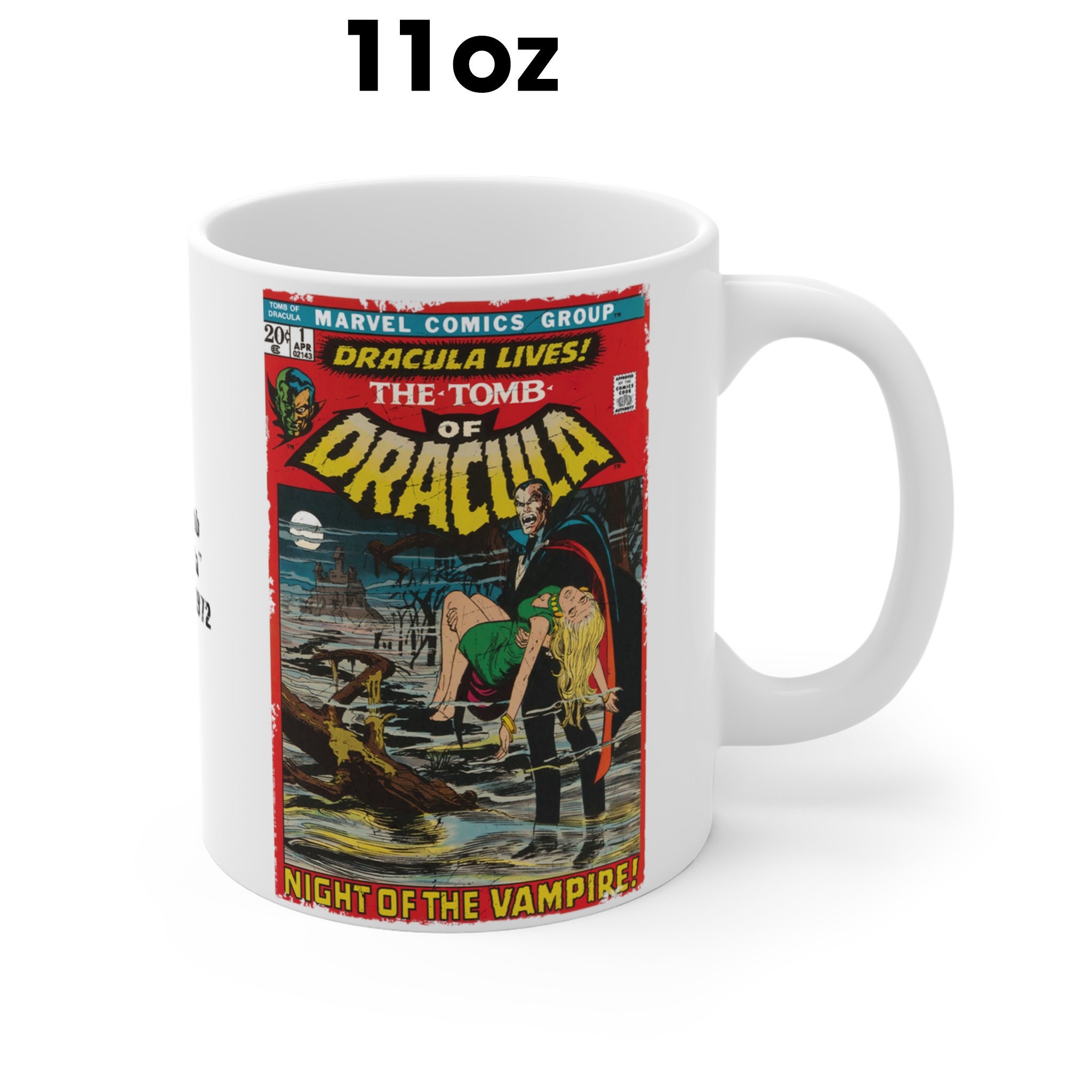Tomb of Dracula Comic Mugs 11oz and 15oz Tomb of Dracula First Issue ...