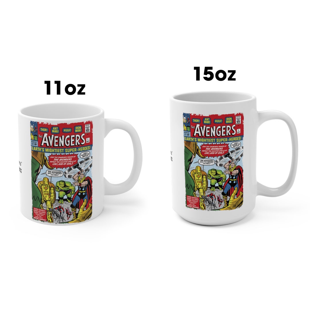 The Avengers First Comic Mugs 11oz and 15oz Vintage Avengers Mugs Comic ...