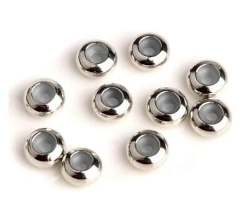 Silicone Stopper Beads, Non Slip Charm Spacers, Fits European Bracelets ...