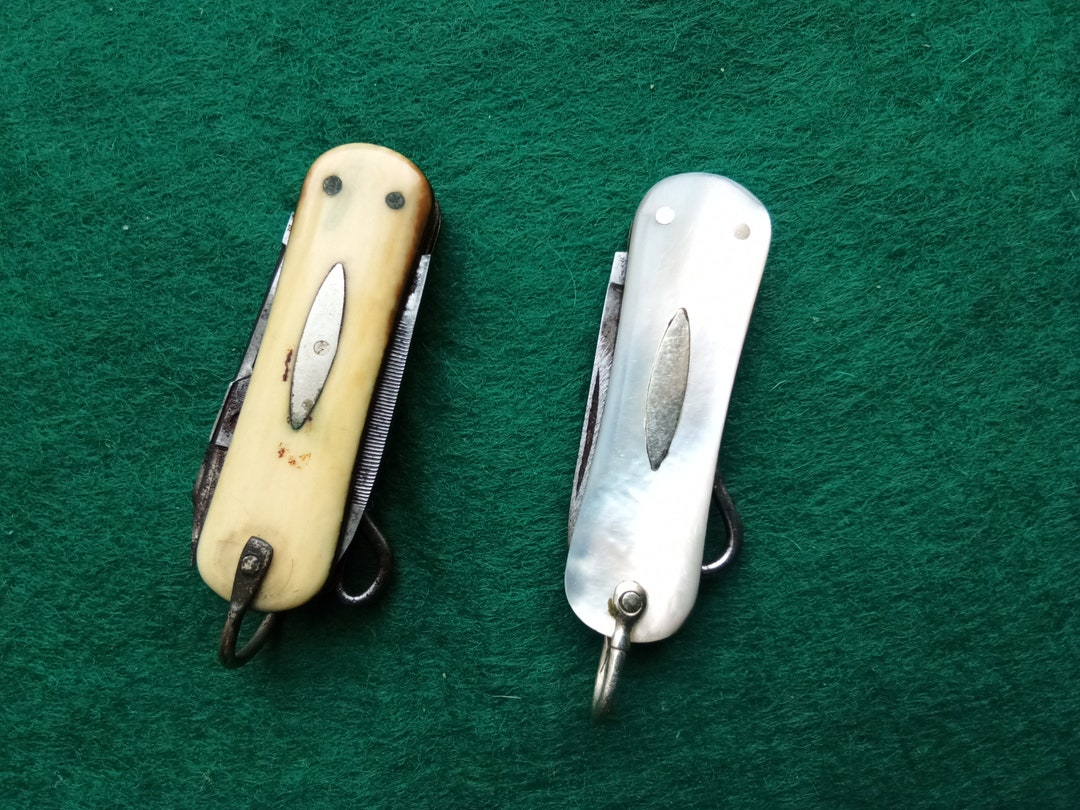 2 Small Antique Pocket Knives - Etsy