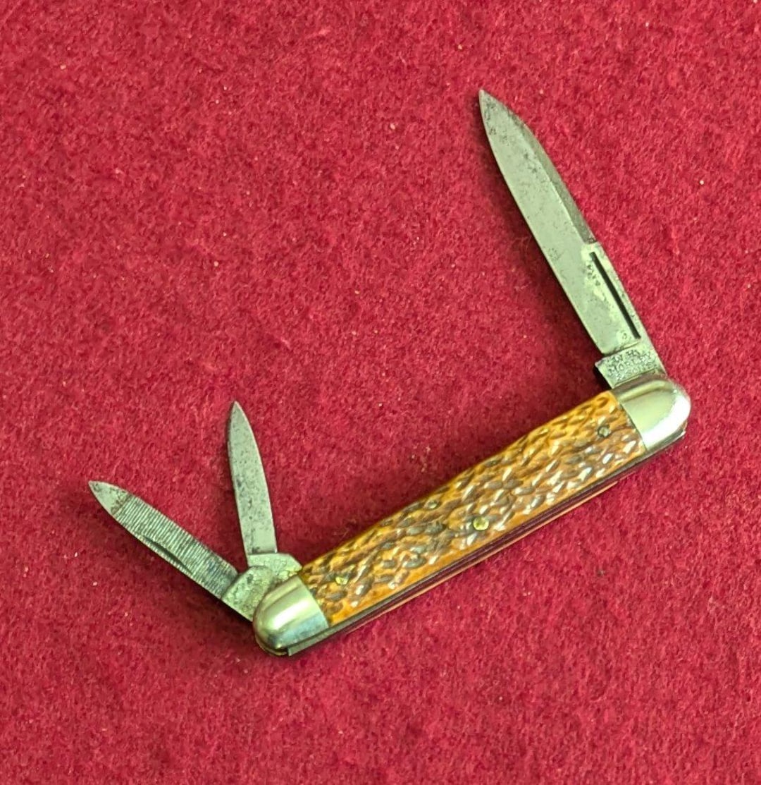 Vintage 3 Blade Whittler Pocket Knife W.H. Morley & Sons - Etsy