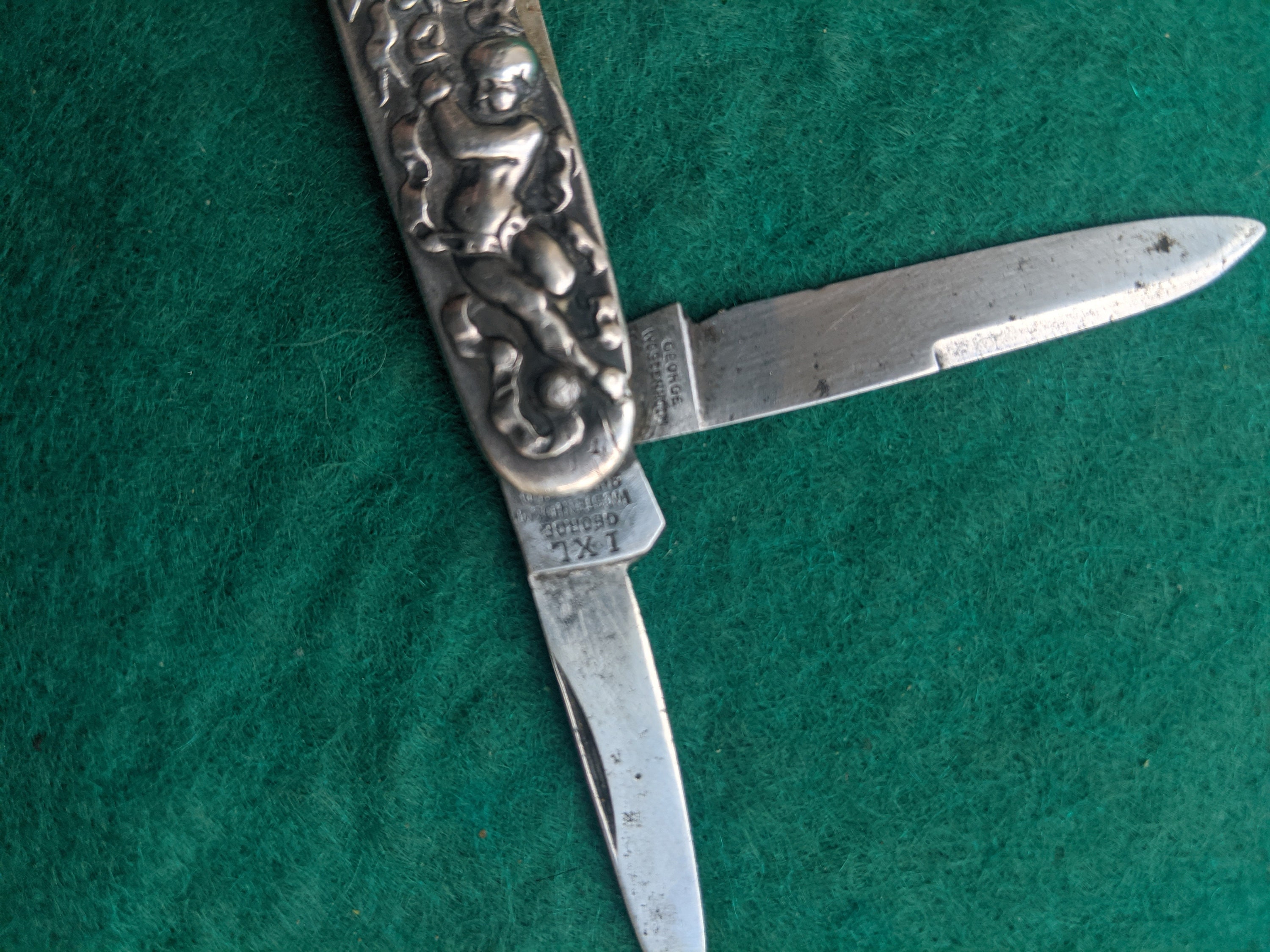 Antique Sterling Silver Pocket Knife With Cherub OLD 1905 - Etsy Antique Sterling Silver Pocket Knife With Cherub OLD 1905 - Etsy