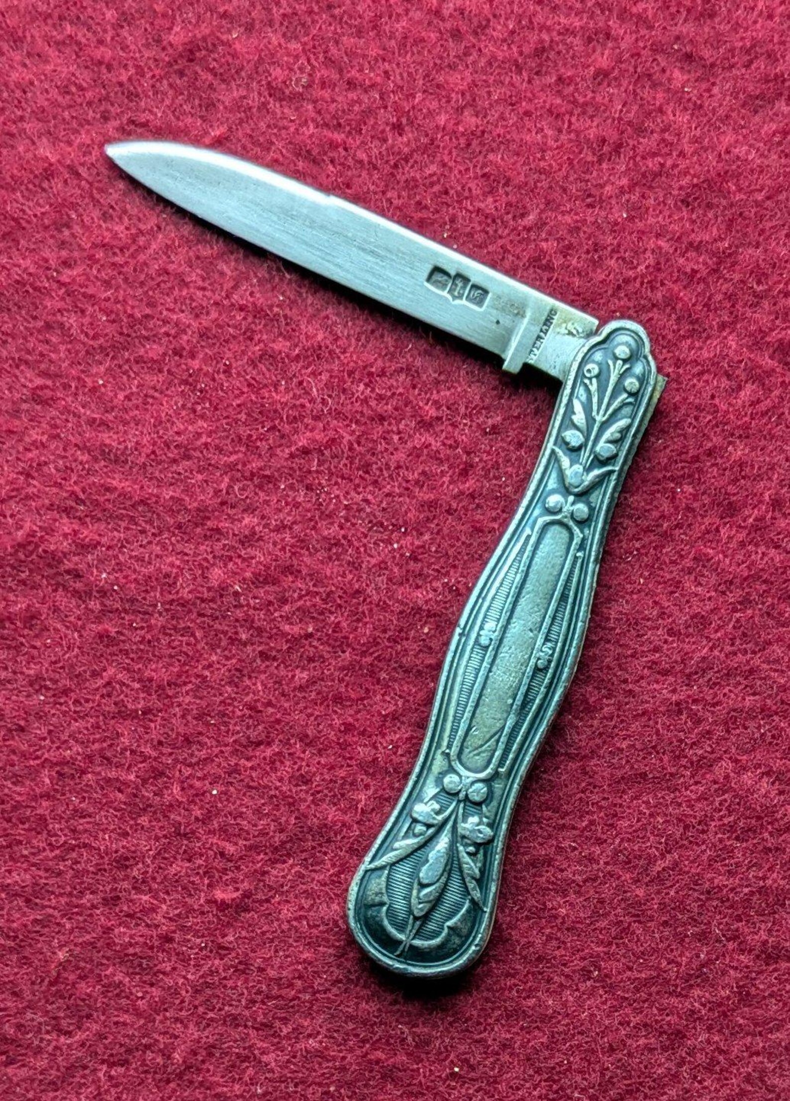 Antique Sterling Silver Fruit Knife - Etsy