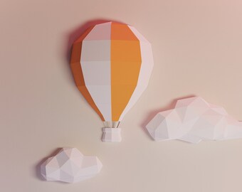 3d Hot Air Balloon | Etsy