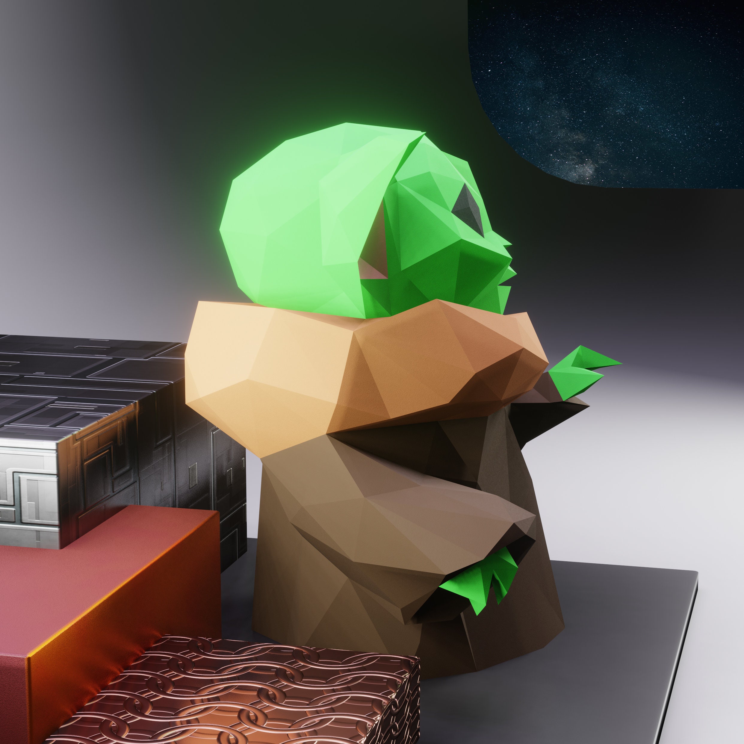 Baby Yoda Star Wars Papercraft Origami DIY Paper Craft - Etsy UK