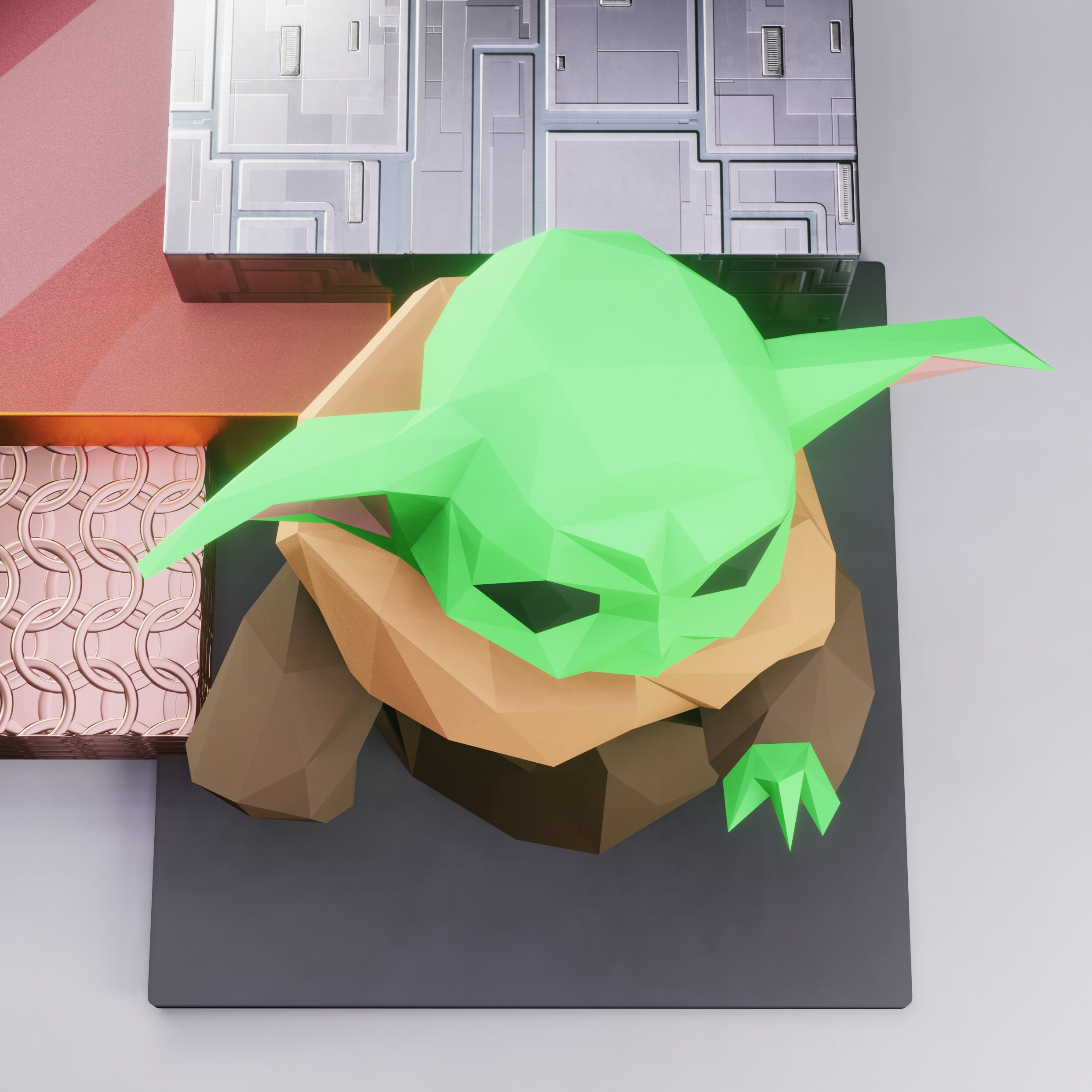 Baby Yoda Star Wars Papercraft Origami DIY Paper Craft - Etsy UK