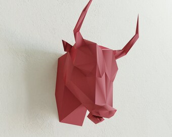 BISON SON of a BI... Diy Origami Papercraft Metal - Etsy Canada