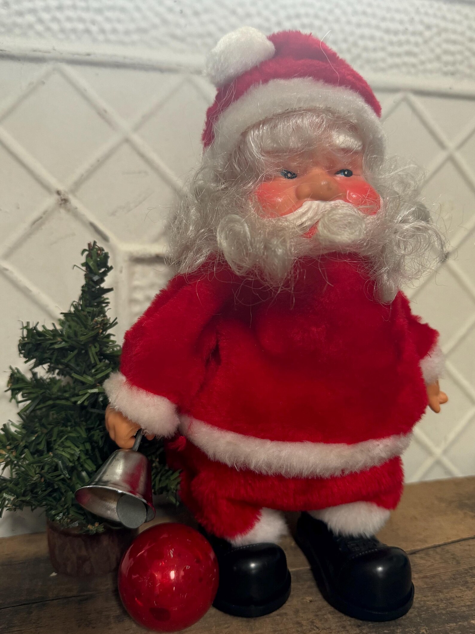 Vintage Musical Santa on Wheels, Vintage Christmas, Mid-century ...