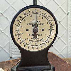Antique Salter Letter Balance Cast Iron Scale, Made in England ...