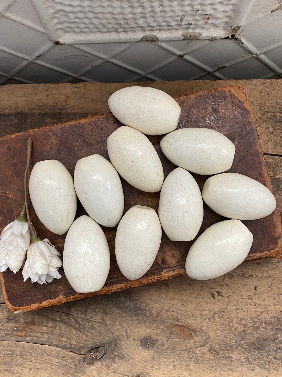 Antique Wooden Broody, Nesting Egg, Farmhouse, Victorian English Dummy ...