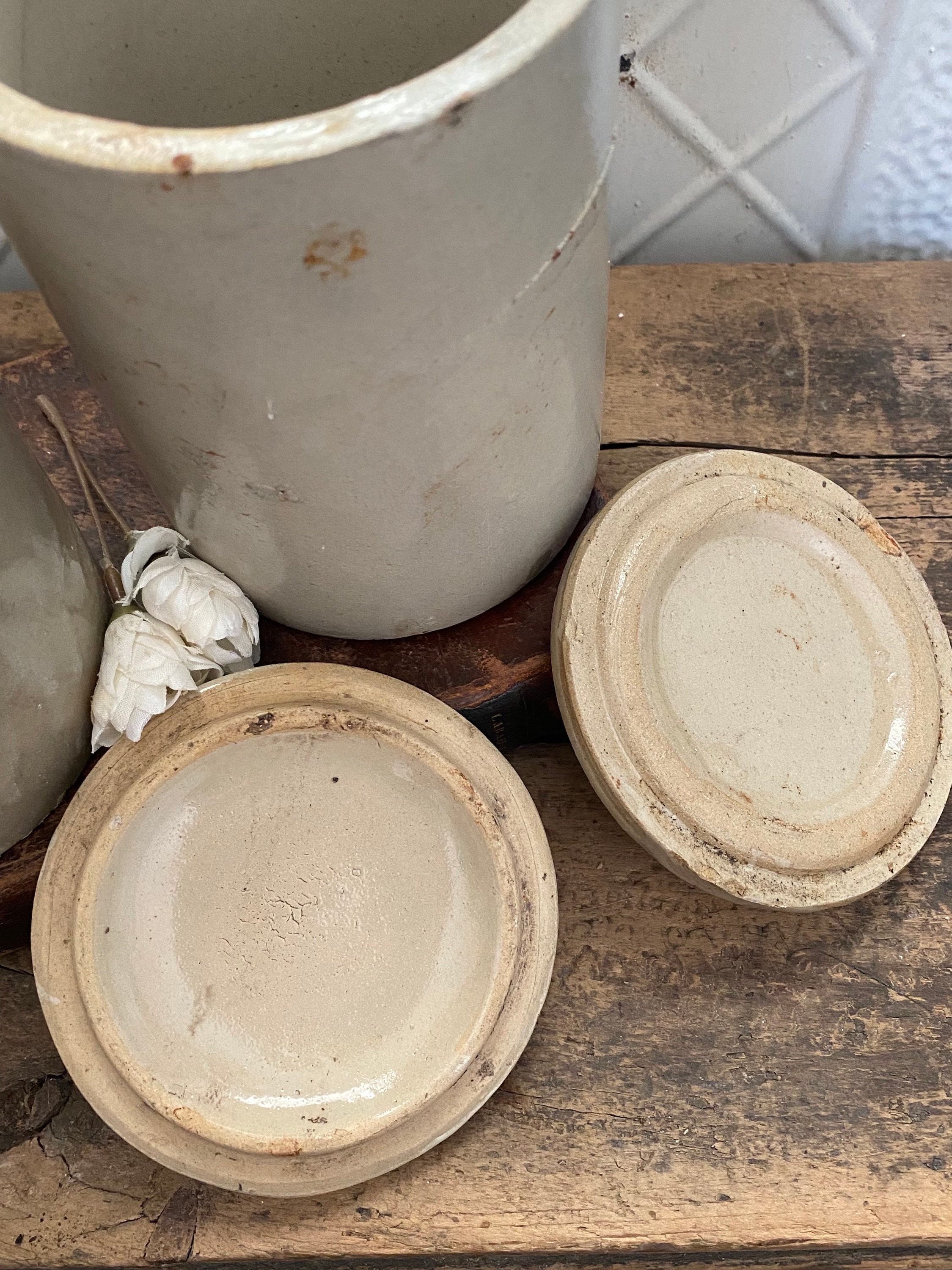 Antique Stoneware Crock With Lid Antique English Advertising - Etsy