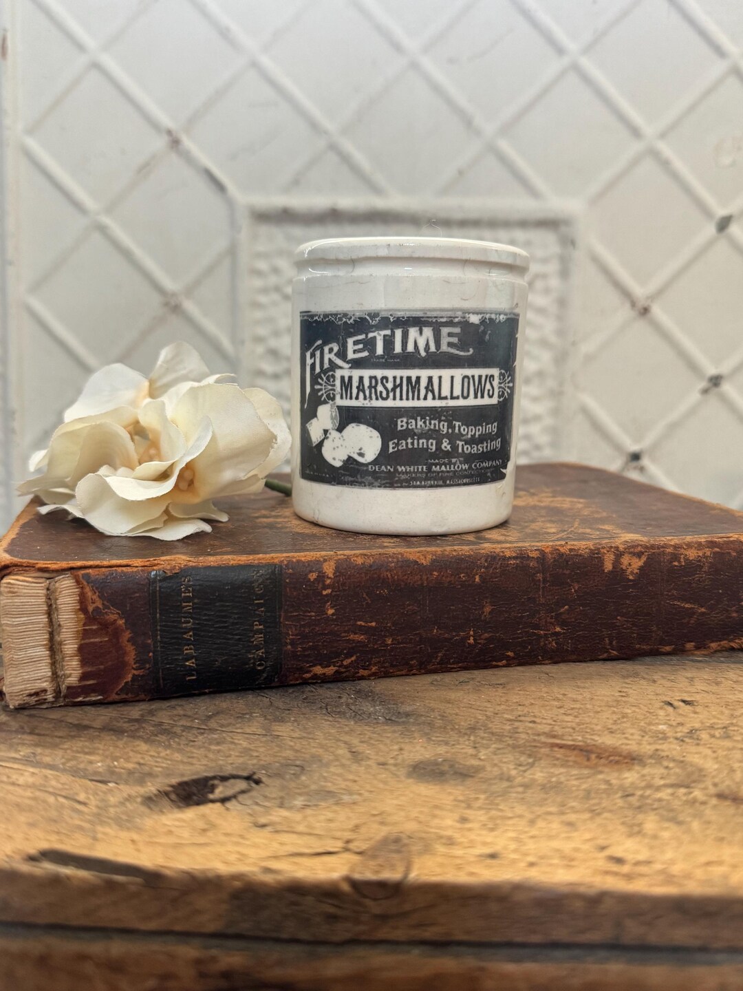 Rare Antique Ironstone Maling Jam Crock Repurposed With New ...